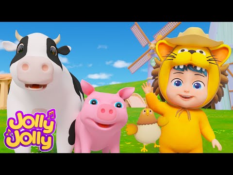 🐄 Bauer im Dell | 🐷Tierfarm erkunden | Jolly Jolly – Lernen und Spielen