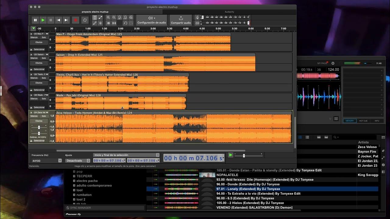 Como crear un Mix (Intro - Audacity & Rekordbox) EJEMPLO - YouTube