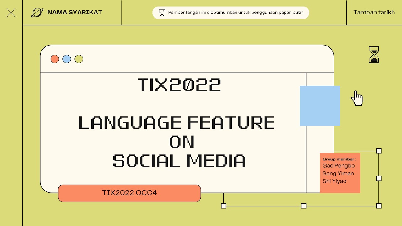 Social Media language feature analysis - YouTube