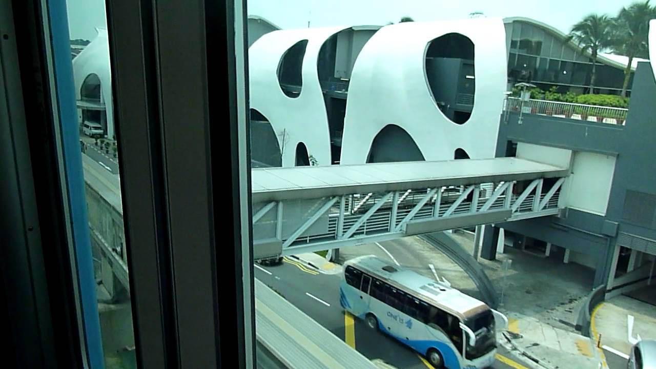 Sentosa Express Train ride (Sentosa Station to Waterfront Station ...