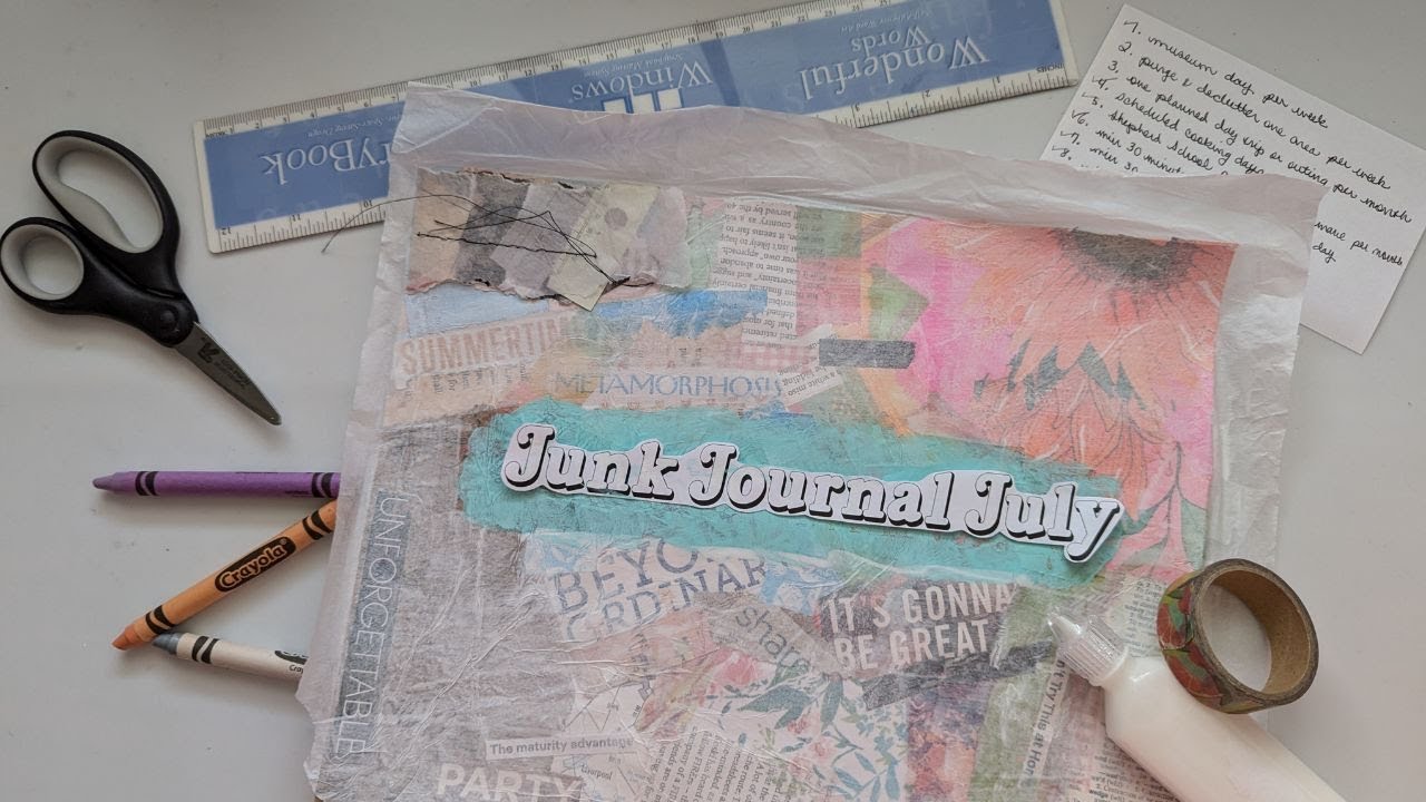 Junk Journal July Ephemeral to Celebrate - YouTube
