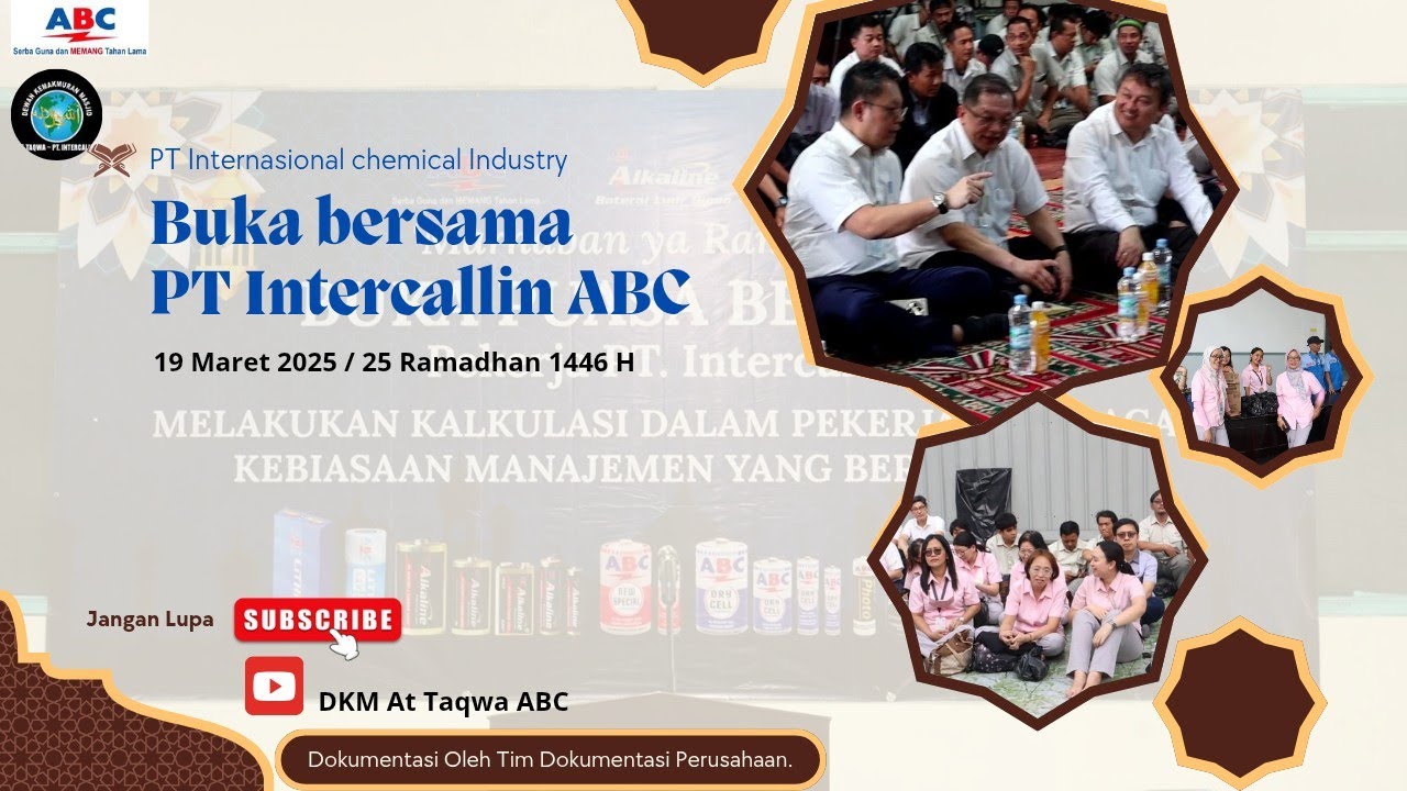 Buka bersama Pekerja dan Manajemen PT Intercallin ABC Jakarta - YouTube