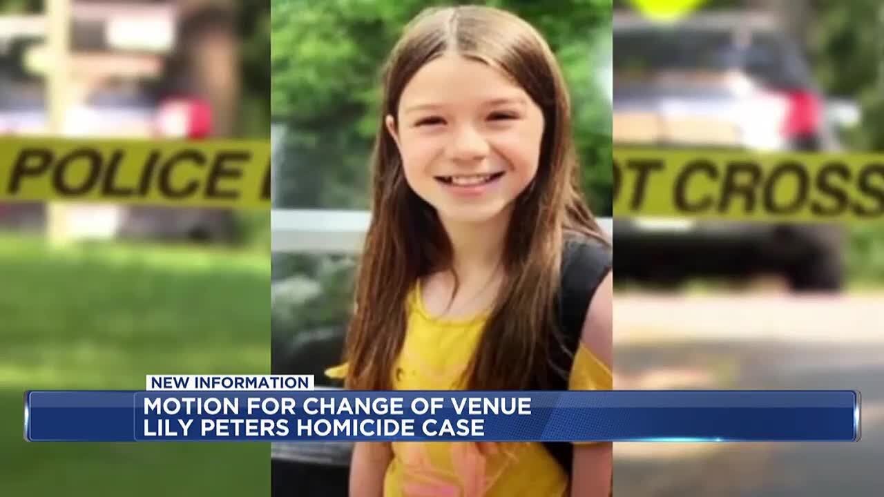 Suspect in the homicide of Lily Peters files motion to change venue ...