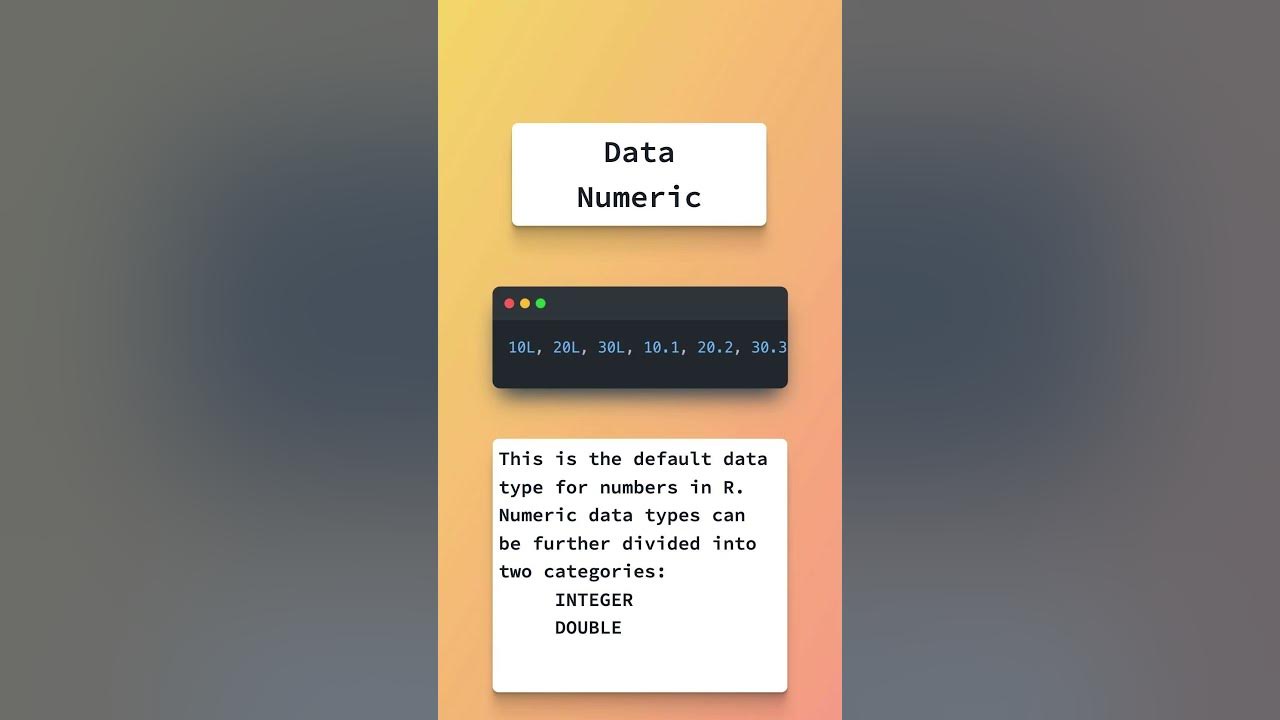 Integer Vs Double Data In R Rprogramming Rprogrammingforbeginners Coding Programming Youtube 