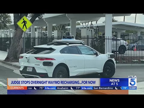 Court halts overnight charging for Waymo cars in Santa Monica lot due to noise complaints