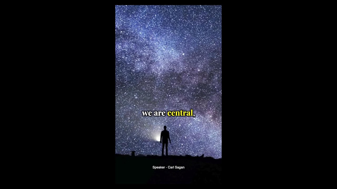 Cosmic Perspective: Carl Sagan Reveals Our Cosmic Insignificance! 🌌🌏 # ...