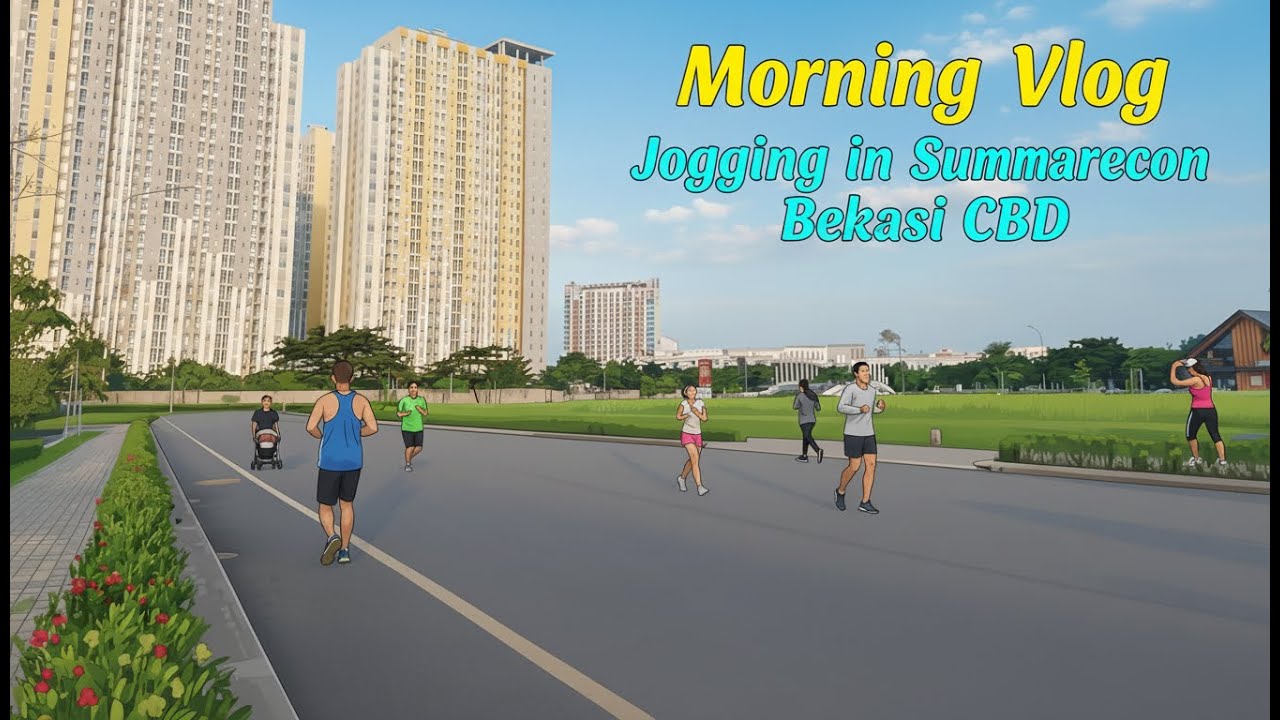 Morning Vlog: Jogging in Summarecon Bekasi CBD - YouTube