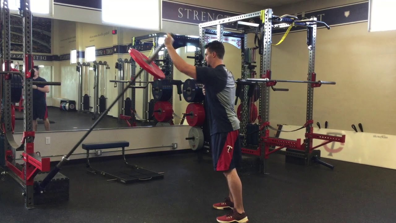 STANDING ROTATIONAL LANDMINE PRESS - YouTube