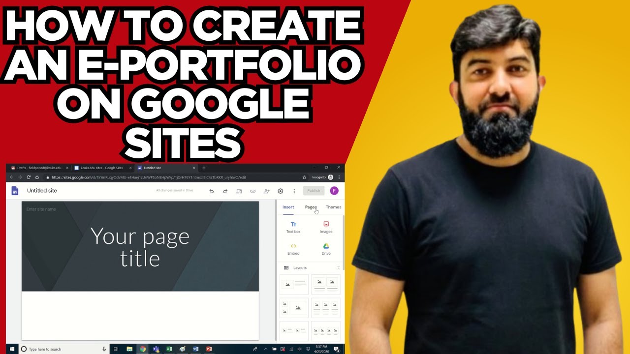 How to Create an e-Portfolio on Google Sites Step-by-Step Guide in Urdu ...