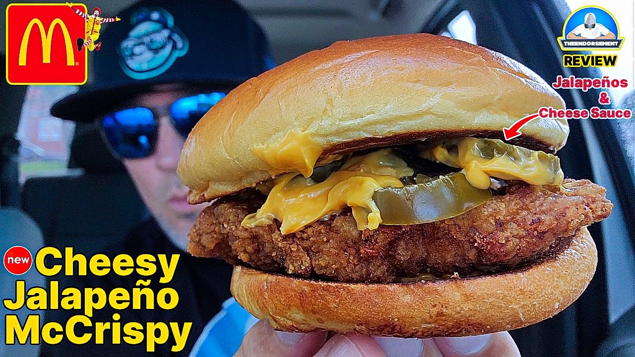 McDonald's® Cheesy Jalapeño McCrispy Review! 🧀🌶️🐔 | Better Than The QPC ...