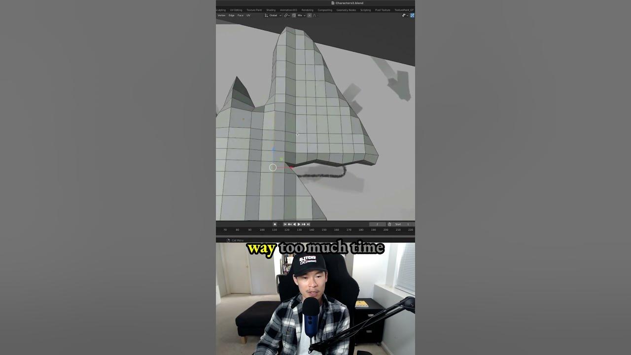 Streamlining Creation Process for Success - making a 3d game character in Blender - 3.3 Spooky ...