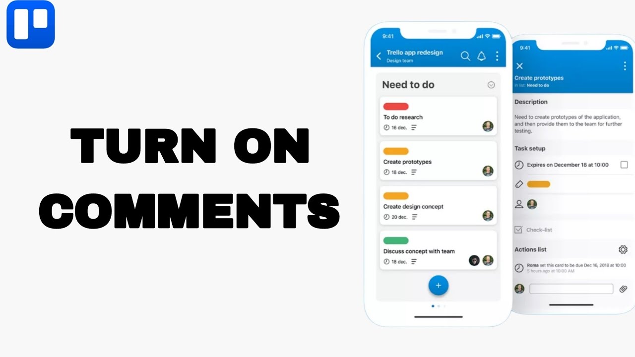 How To Turn On Comments On Trello App - YouTube
