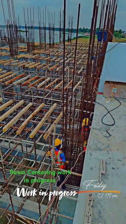 Beam Bottom Runner placing work, Beam Centring work. - YouTube