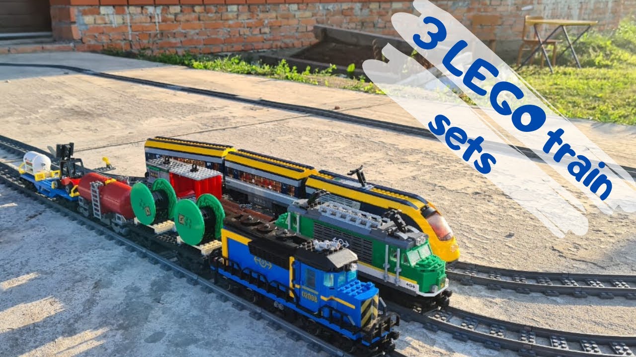 3 LEGO CITY train sets - YouTube
