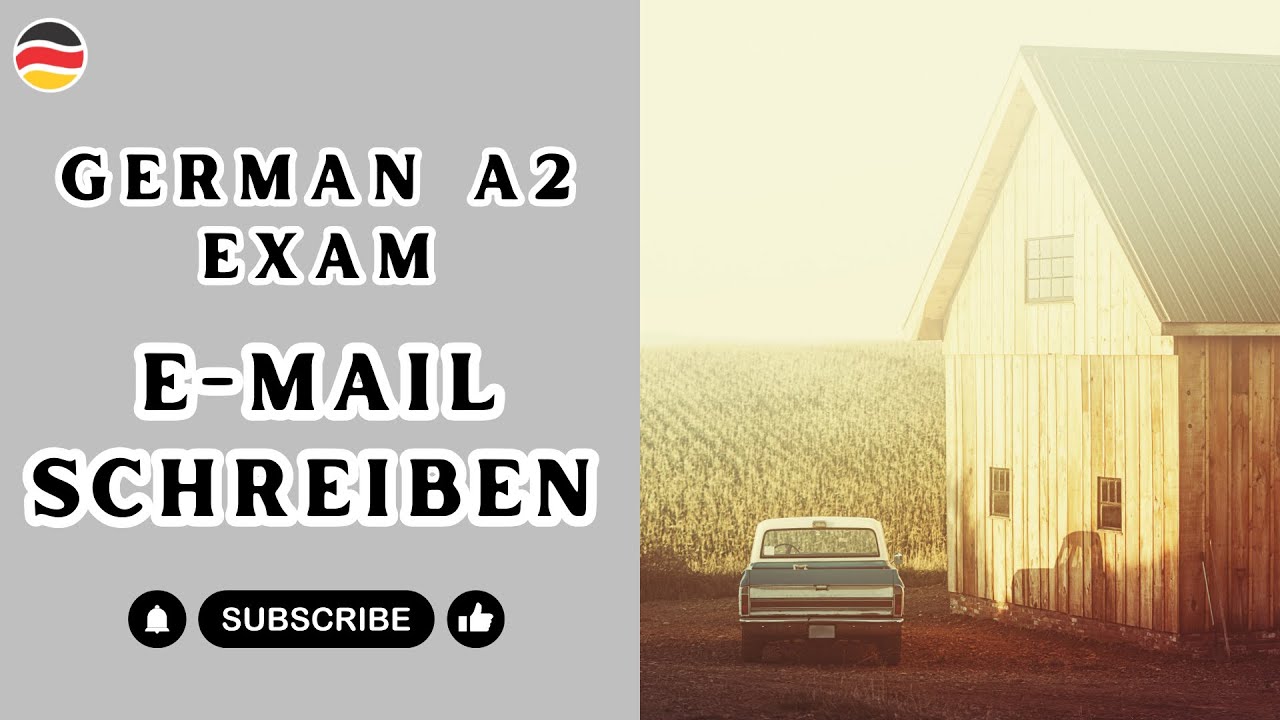 Goethe-Zertifikat A1, A2 Writing | How to Write an Email Step by Step ...