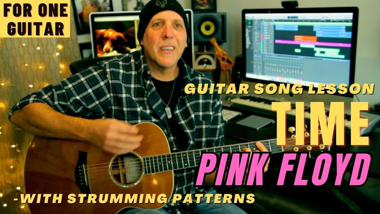 Pink Floyd Time Guitar Song Lesson for Solo Acoustic - with Strum ...