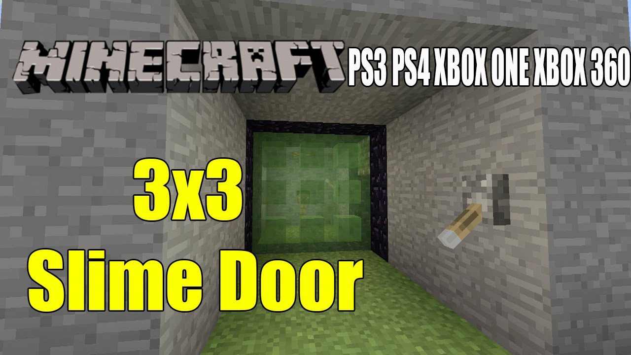 3 x 3 Slime Door - Minecraft - YouTube