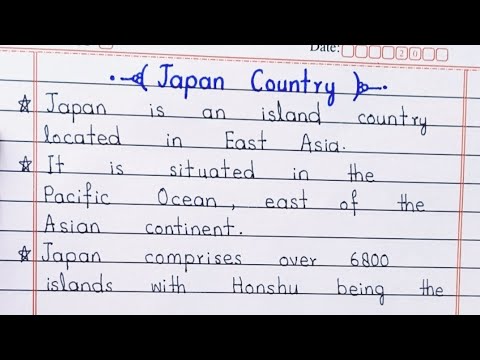 | 10 lines on Japan country in English | Short essay on Japan in ...
