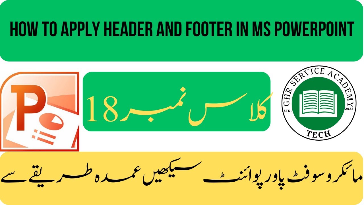 How To Apply Header And Footer In Ms Powerpont Slide By Ghr Service Ms Powerpoint YouTube How To Apply Header And Footer In Ms Powerpont Slide By Ghr Service Ms Powerpoint YouTube