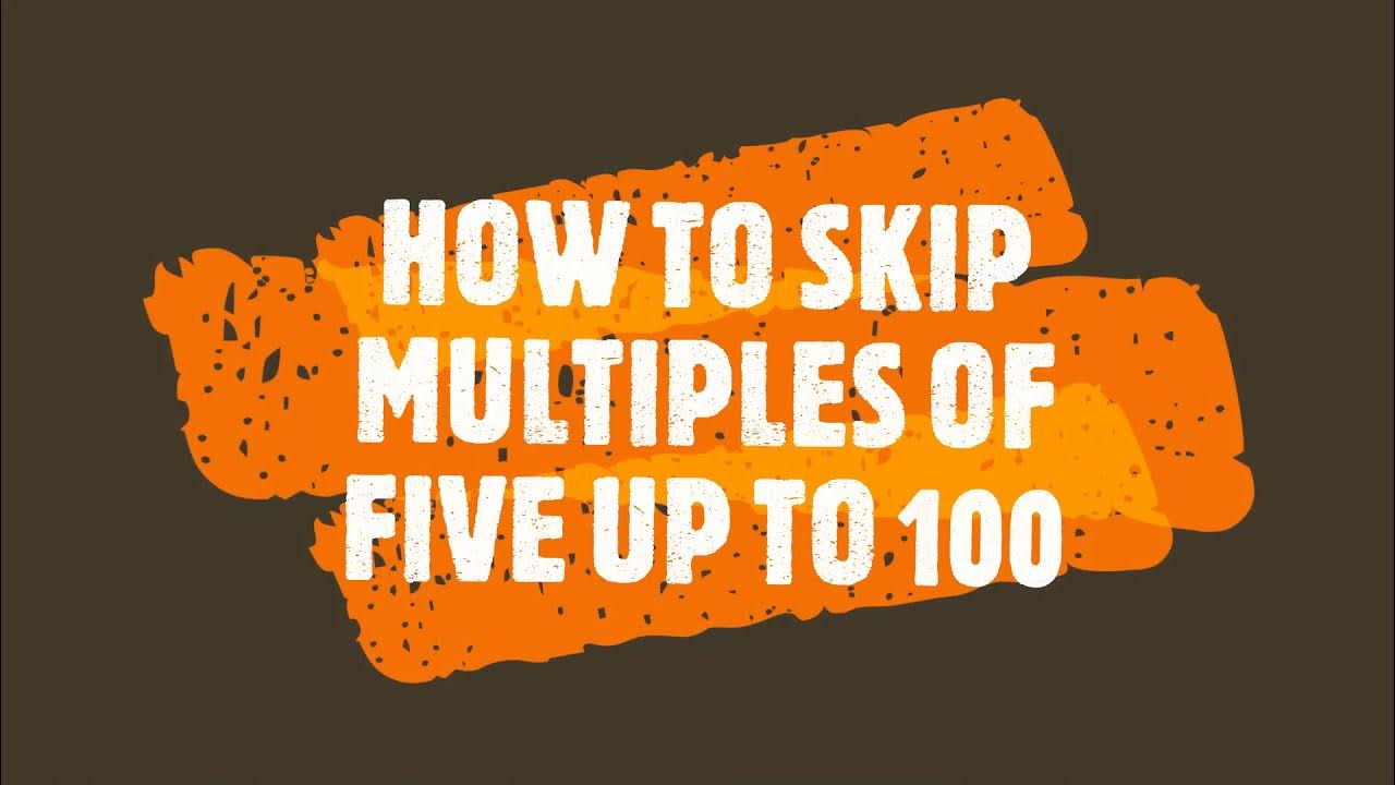 PYTHON TUTORIAL(skip multiples of five up to 100 codes) - YouTube