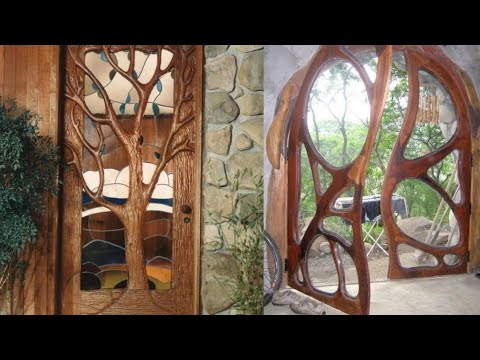 Natural wood interior doors design #interiordesigner #wood #doors - YouTube