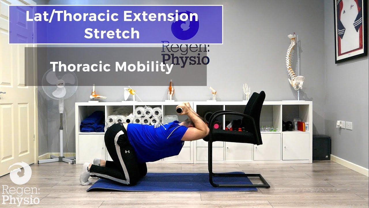 Thoracic Extension Stretch - YouTube