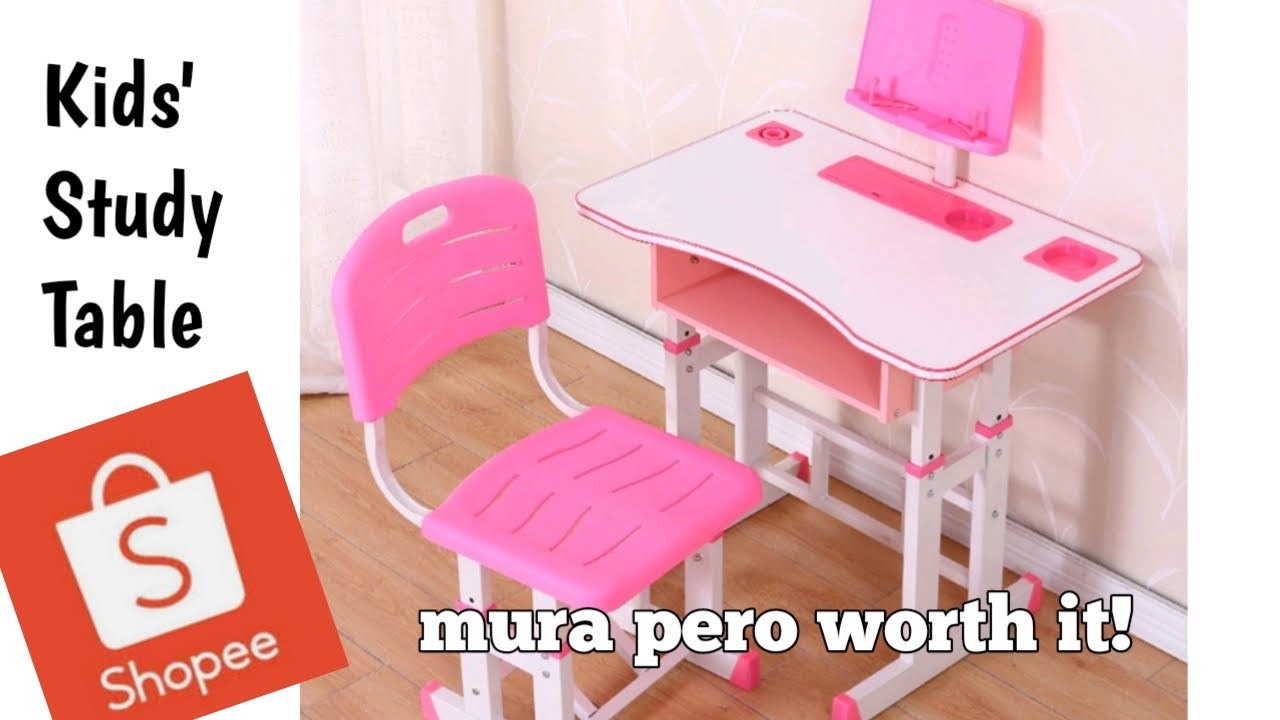 Assembling Kids' Study Table from Shopee - YouTube