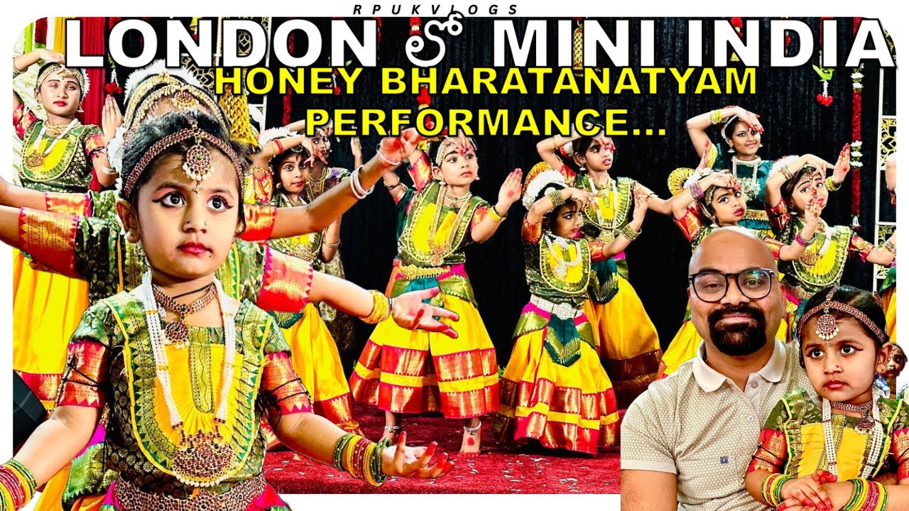 London లో Mini India!! Honey 1st Bharatanatyam Performance!!Sri ...