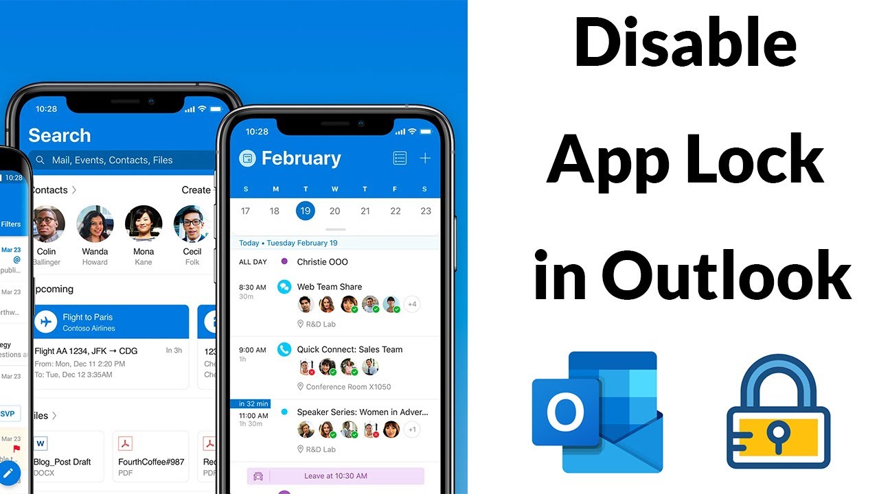 How to Disable App Lock in Microsoft Outlook App? - YouTube