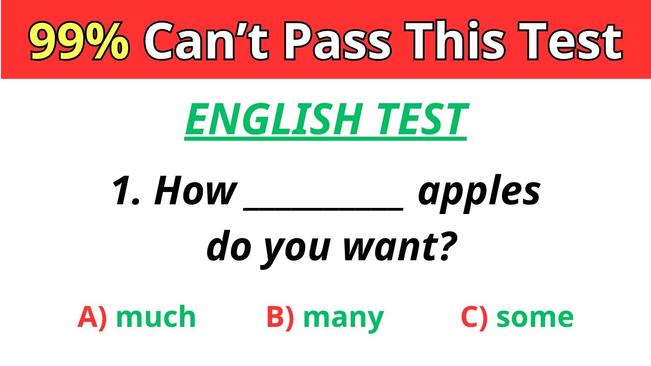 Test Your English Grammar | 40 Mixed Questions With Answers | #english ...