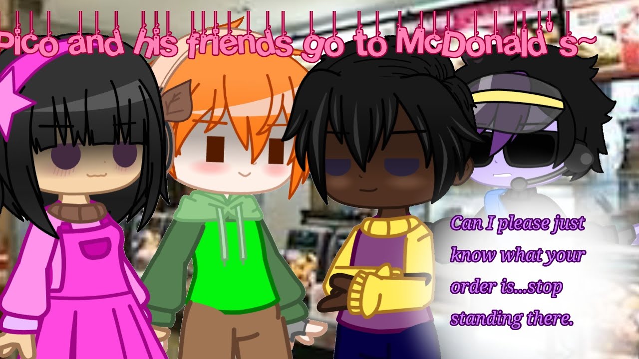 Pico and his friends go to Mcdonalds!| FnF| Via_Chan24 - YouTube