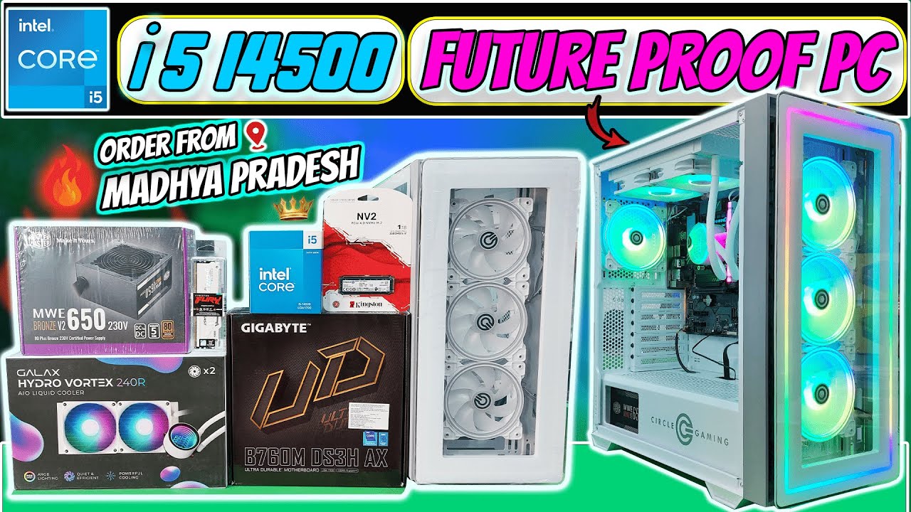 "DINESH ARYA" WHITE PC BUILD FROM " MADHYA PRADESH" | Future Proof PC Build WITH INTEL i5 -14500 ...