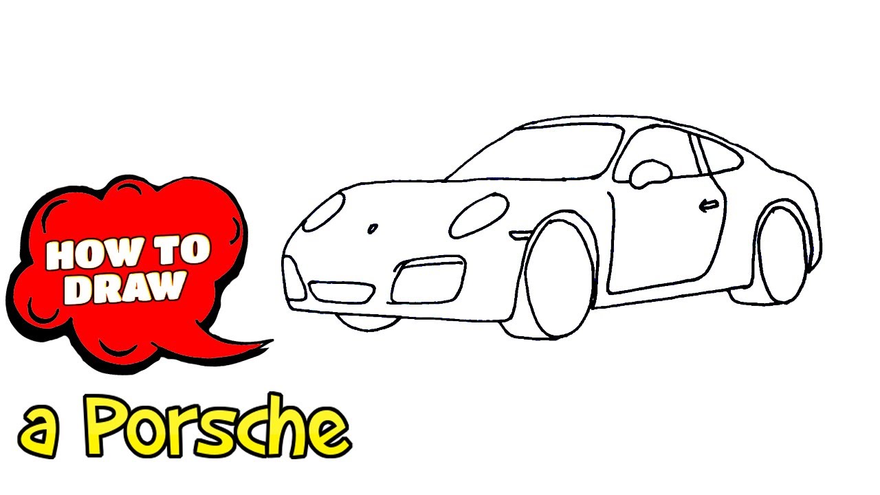 How to Draw a Porsche | Drawing of a Porsche with Pen - YouTube