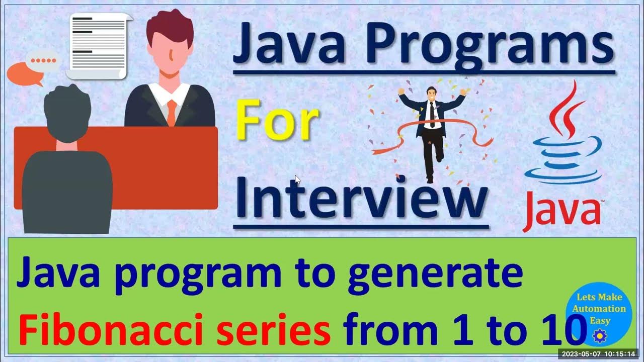 Java program to generate Fibonacci series from 1 to 10 | Pradeep Nailwal - YouTube