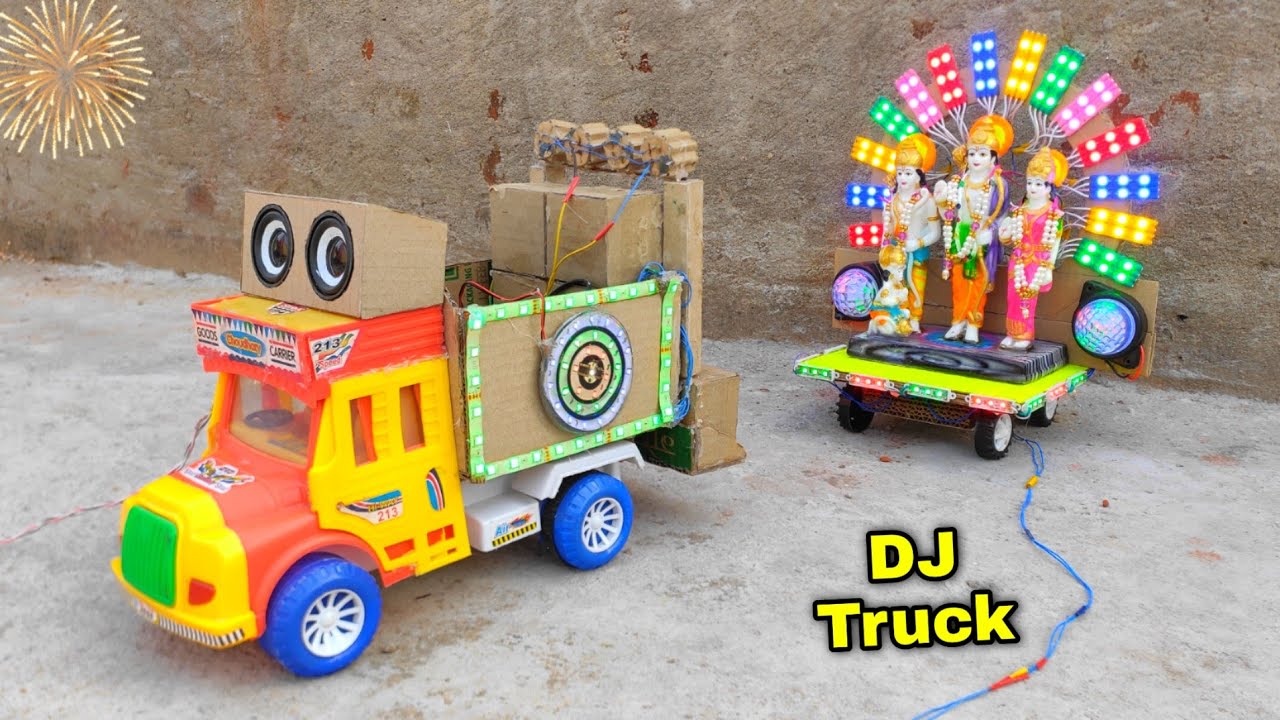 Mini DJ Truck Jia Shree Ram DJ Trolley | DJ light DJ | Durga Puja Big ...