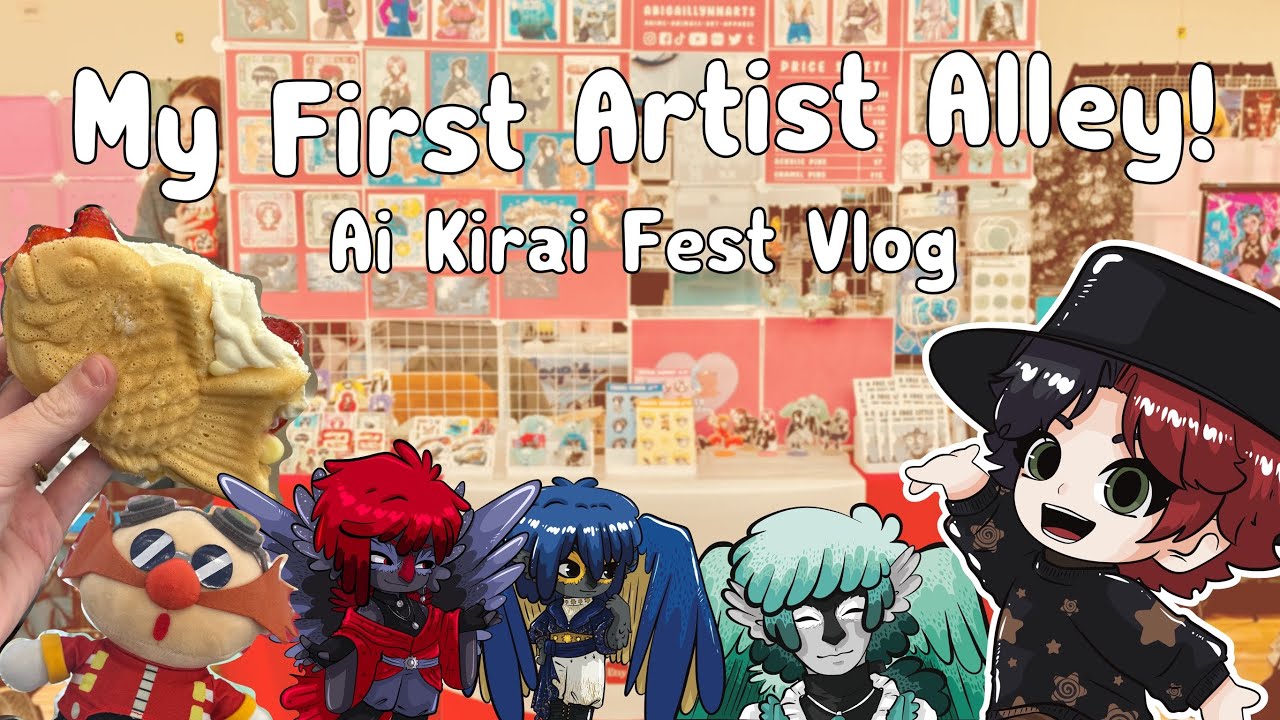 tabling at my FIRST anime artist alley! merch, how it went, and more ...