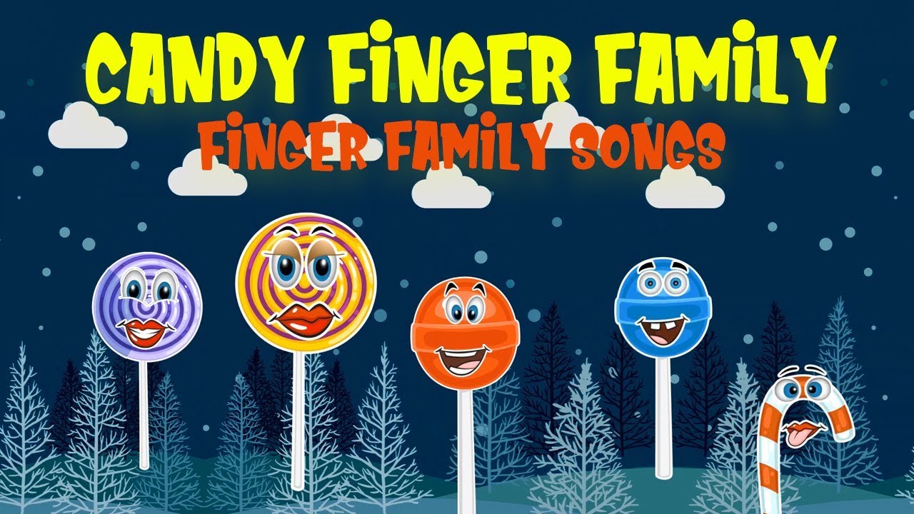 The Finger Family Candy Family Nursery Rhyme | Candy Finger Family ...