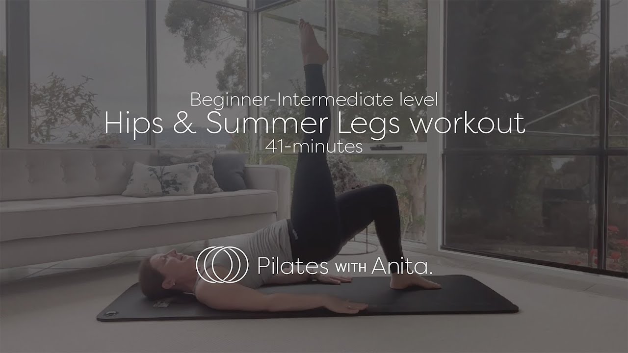 Beginner-Intermediate Pilates level: Hips & Summer Legs workout - YouTube