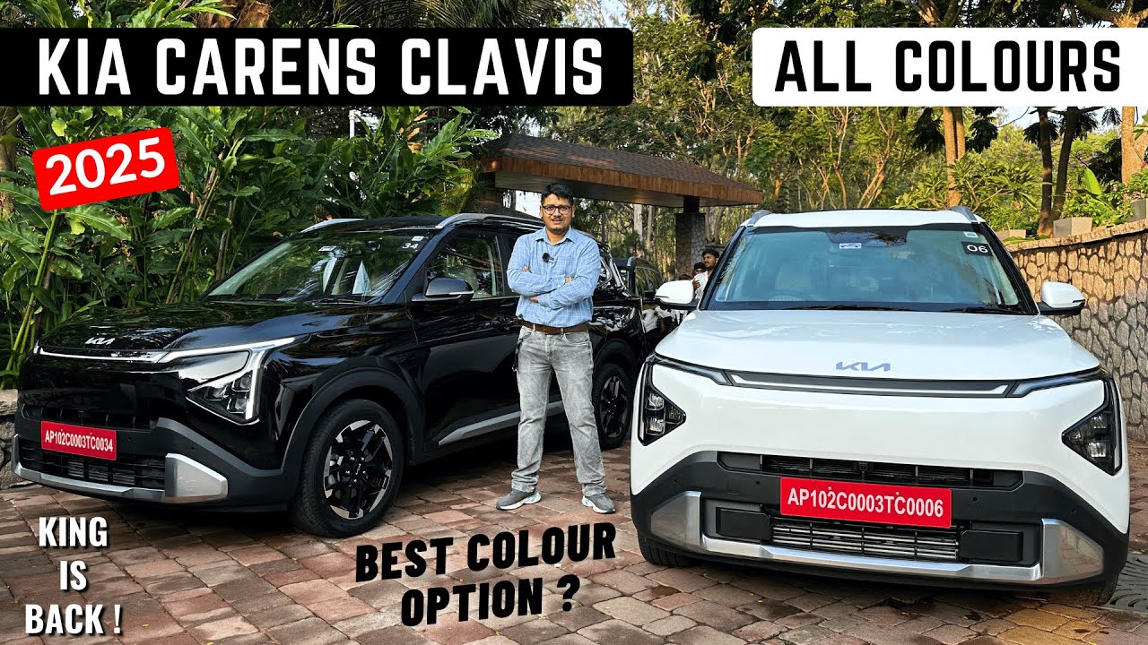 2025 Kia Carens Clavis All New 8 Colours - Black, Ivory Silver Gloss ...