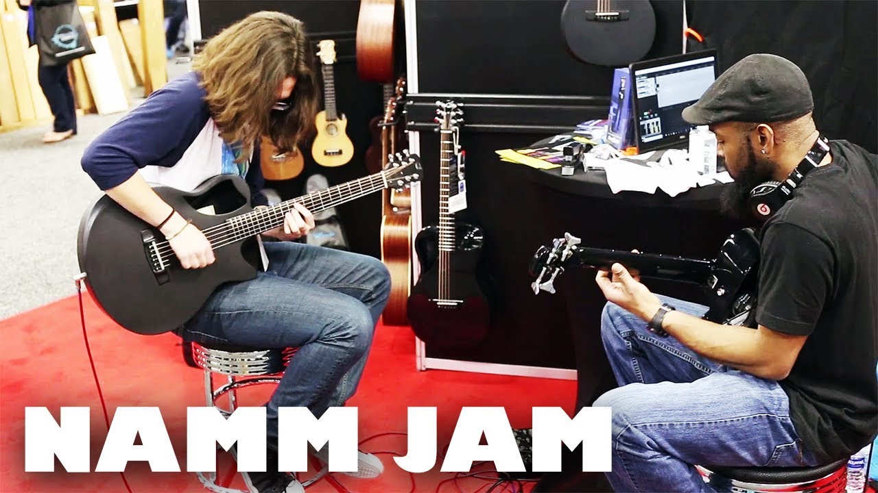 Killer NAMM Jam! (Journey Instruments travel guitar and bass) - YouTube
