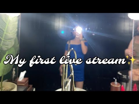 My first ever live stream🥹😩 - YouTube