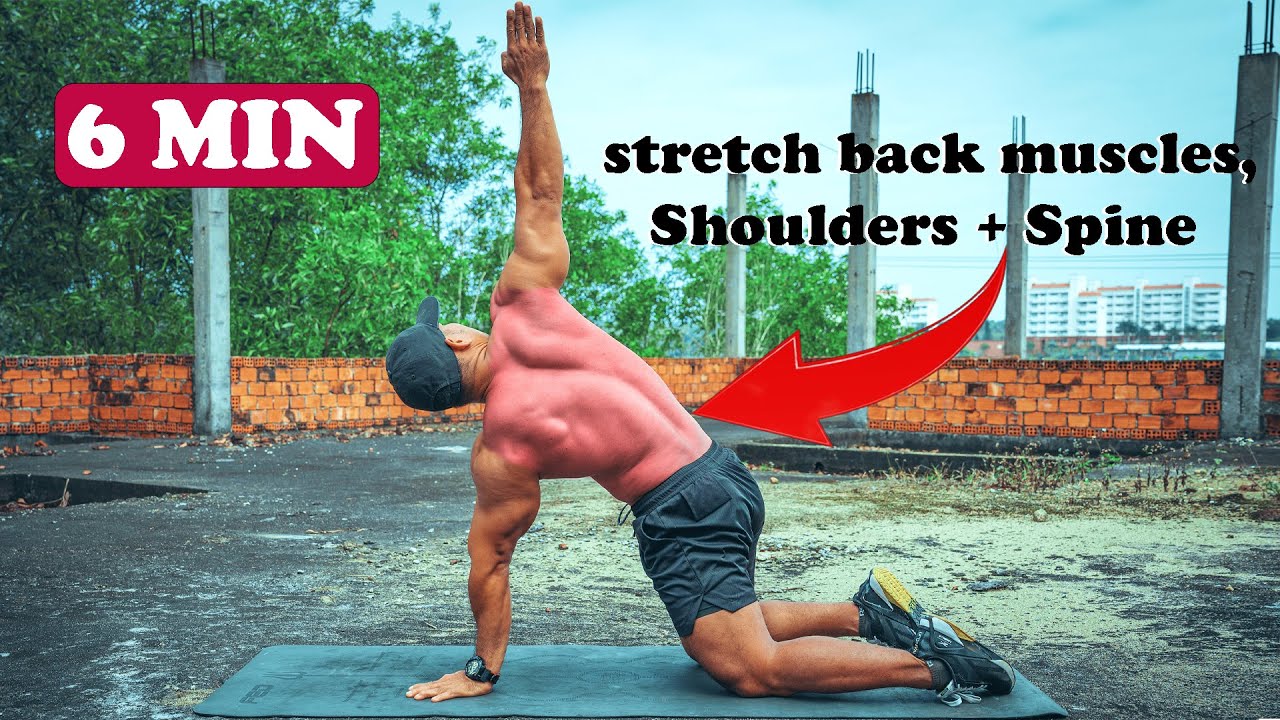 6 MIN UPPER BODY Mobility + Stretch IN Back, Shoulder + Spine - YouTube