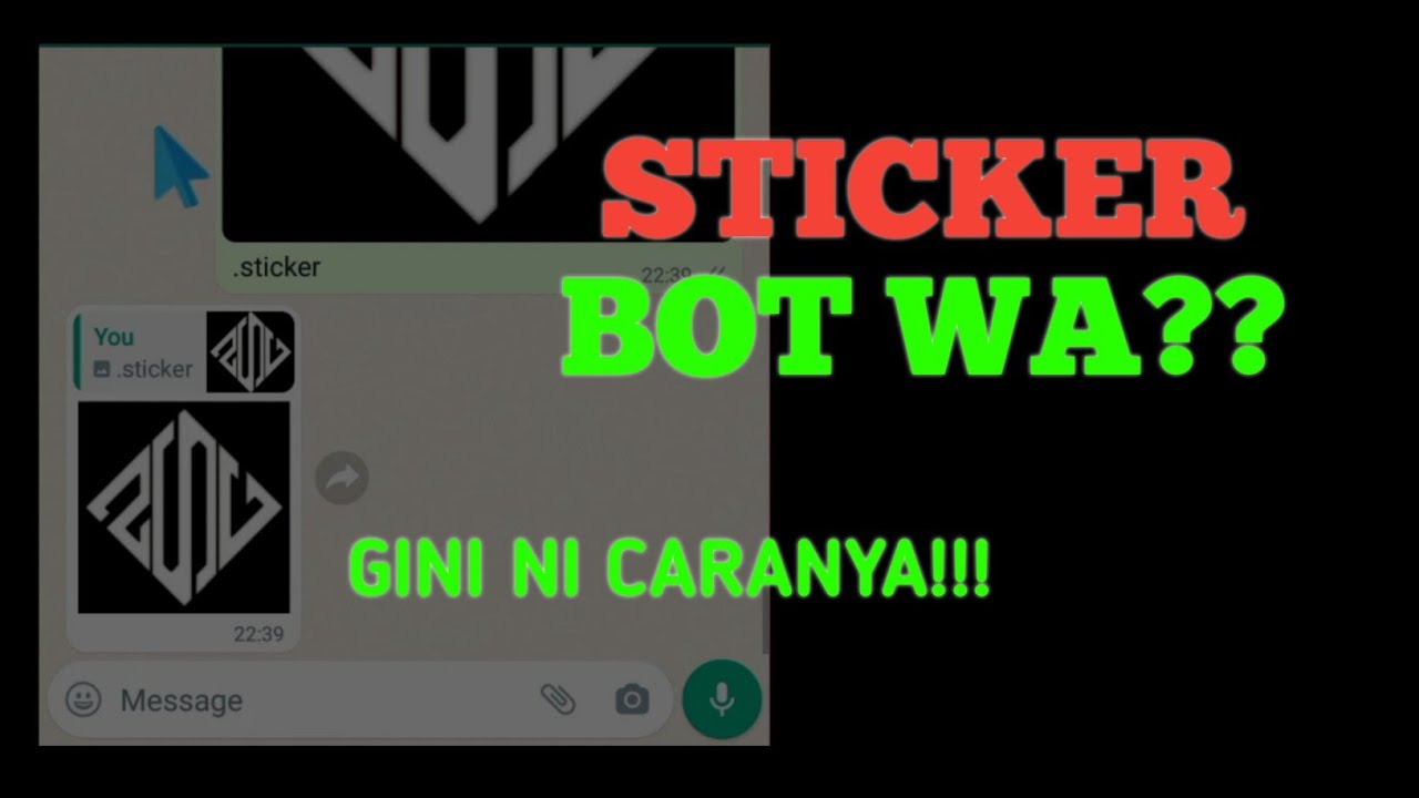nyobain FITUR STICKER pada script BOT WA termux #scbotwa 2 - YouTube