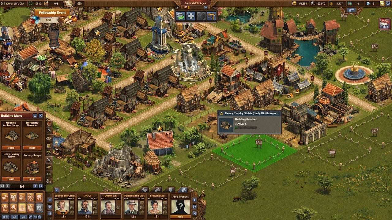 Early Middle Ages (Heavy Cavalry Stable) [Forge of Empires] - YouTube