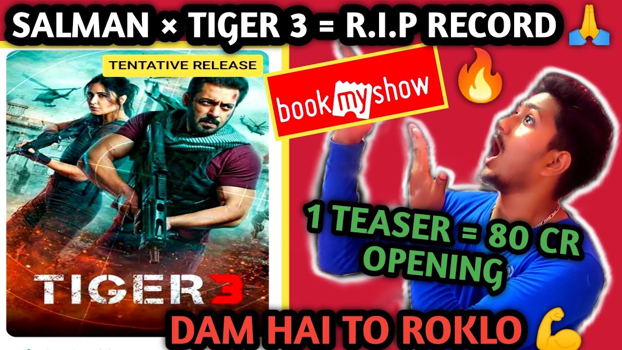 TIGER 3 BAP LEVEL CRAZE 🔥| BOOKMYSHOW RATE | TIGER IS BACK|| - YouTube