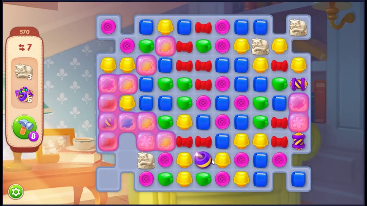 Homescapes Level 570 - NO BOOSTERS 🏠 | SKILLGAMING ️ - YouTube