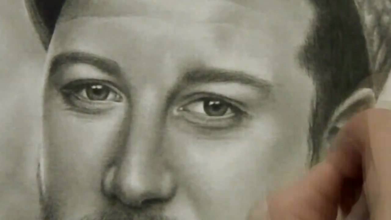 Matt Cardle - When We Collide, time-lapse drawing - YouTube