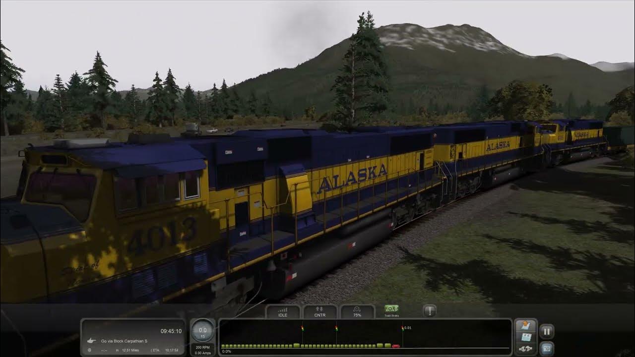 Train Simulator Classic - [EMD SD70MAC] - ARR 4013 to Seward Part 2 - 4K UHD - YouTube