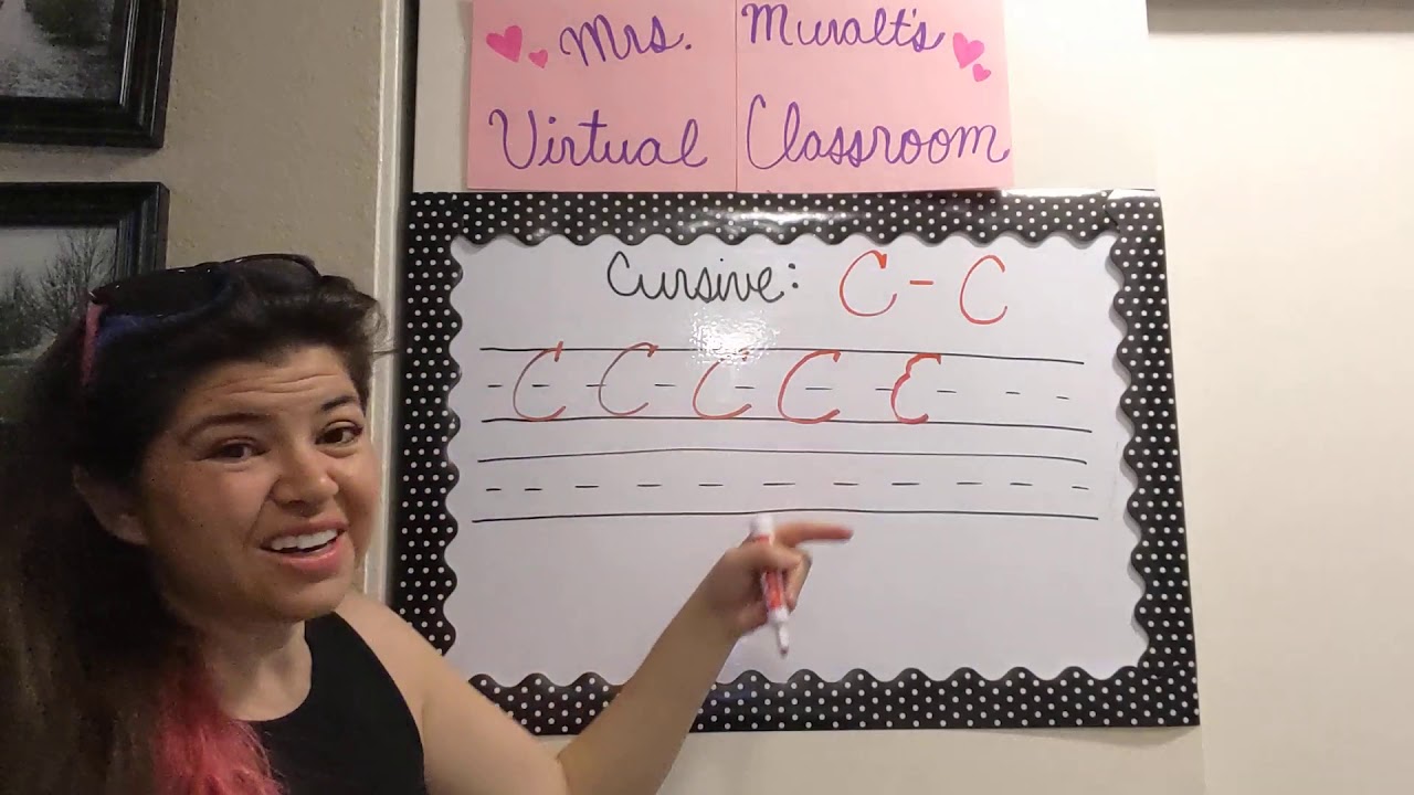 Cursive: Capital "C" - YouTube