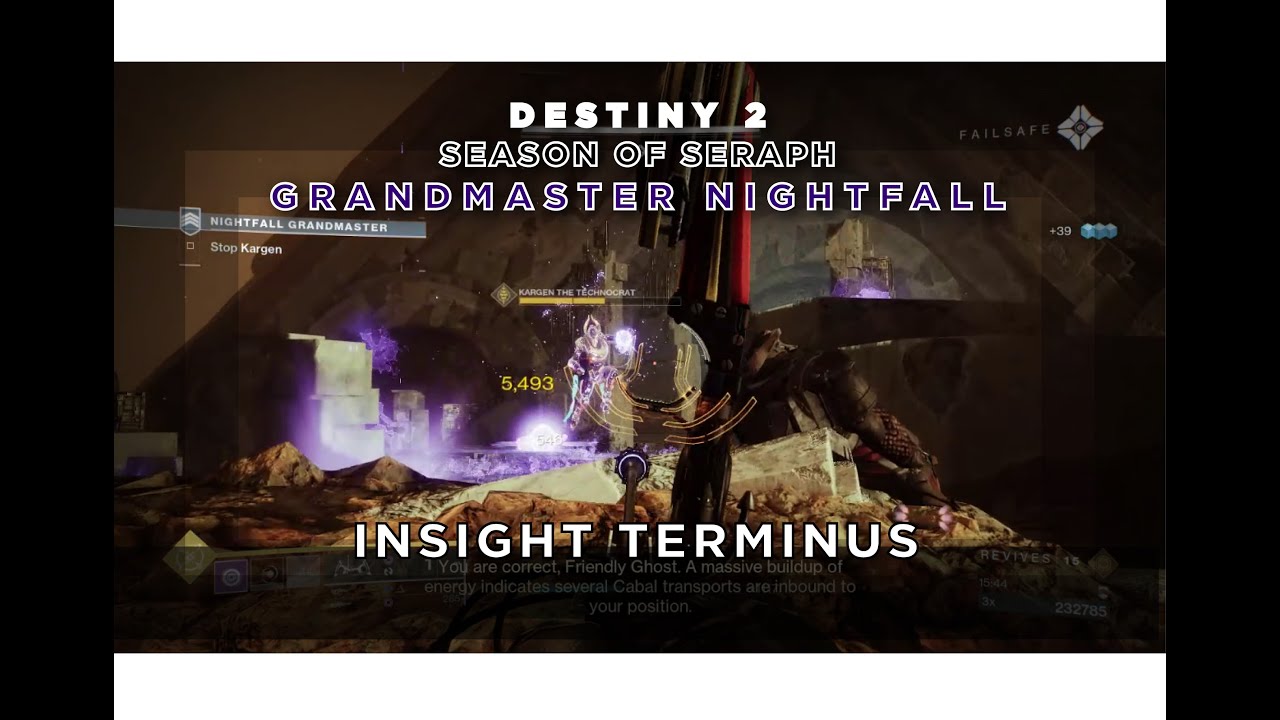 Destiny 2 Season of Seraph INSIGHT TERMINUS Grand-Master Nightfall ...
